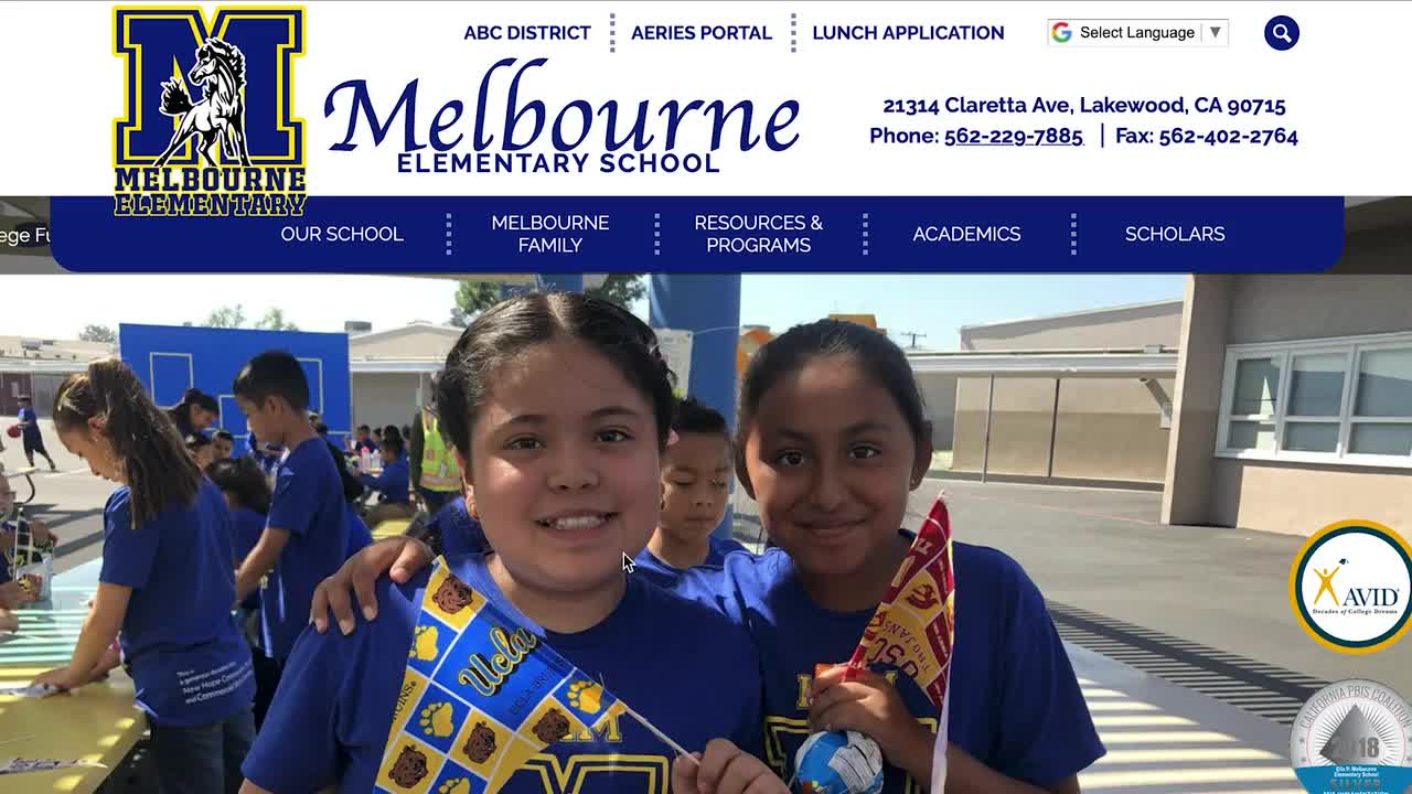 Navegando Nuestro Sitio Web | Melbourne Elementary School