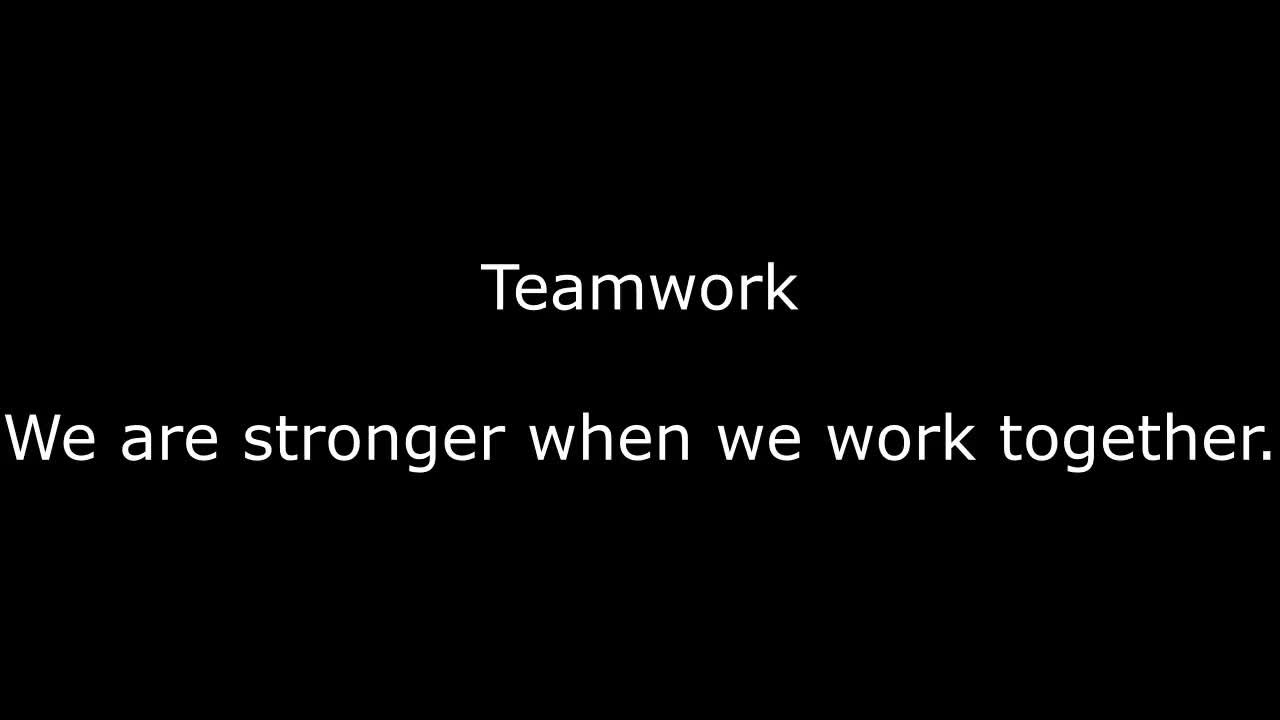 FLL Core Value: TEAMWORK (mirror) | Academies of Math & Science