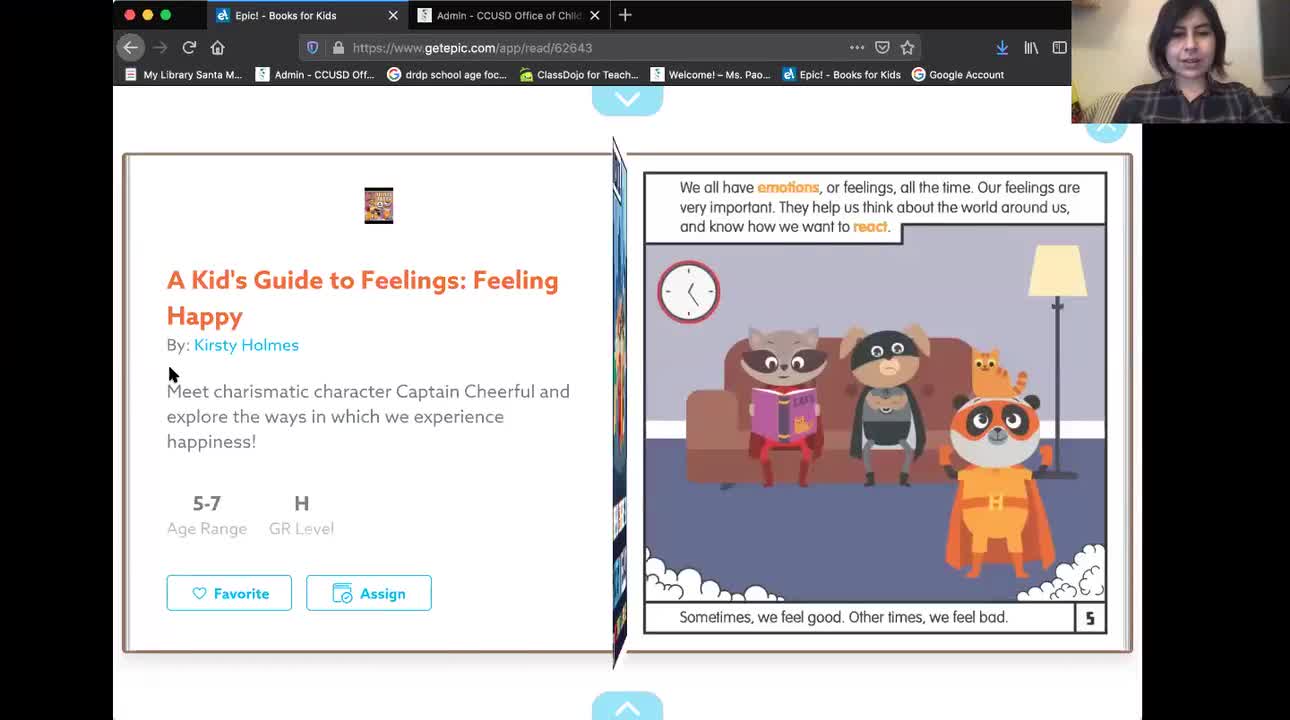 Club Cubs April 27- May1: English Read Aloud/ Writing Activity | CCUSD ...