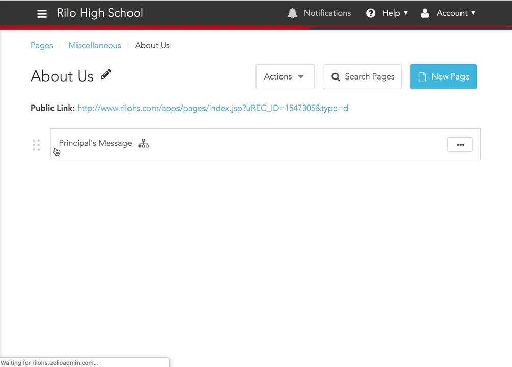 How to Add a Page | Edlio Help Center