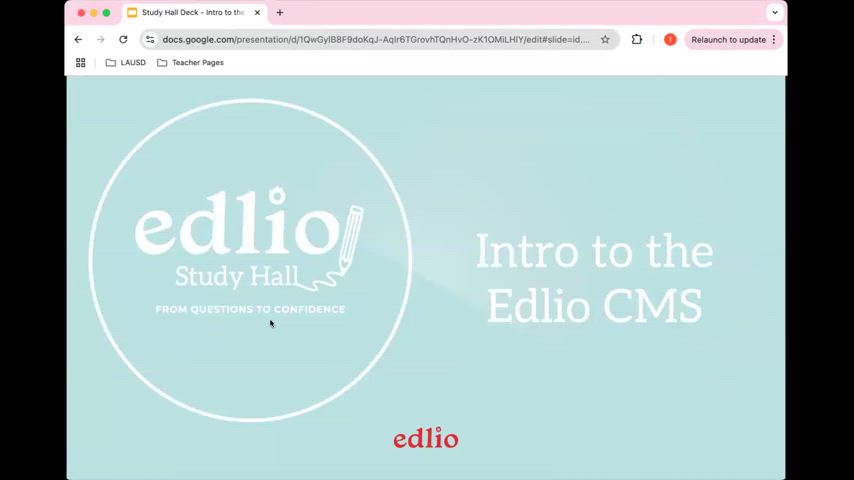 Edlio Study Hall - Intro to the Edlio CMS | Edlio Help Center