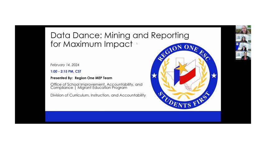 Data Dance: Mining and Reporting for Maximum Impact! | Texas Migrant ...