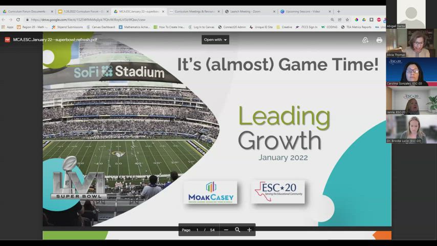 Curriculum Forum - January 26, 2022 | ESC-20