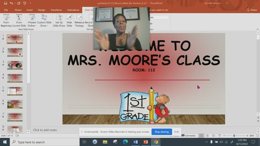 Mrs. Moore's Open House 2022-2023 | Fairfield City School District