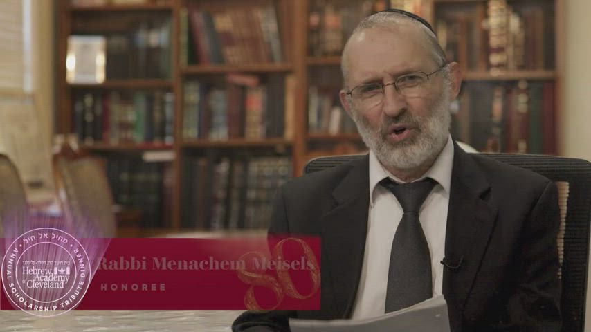 The Alumnus Award, Rabbi Menachum Meisels, 80th Dinner | Hebrew Academy ...
