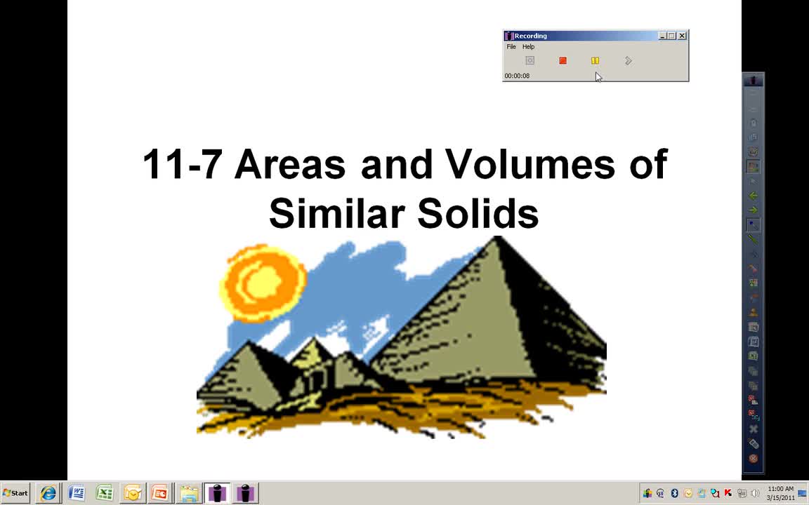 Geo 11-7 Area and Volume of Similar Shapes | Elsinore High School