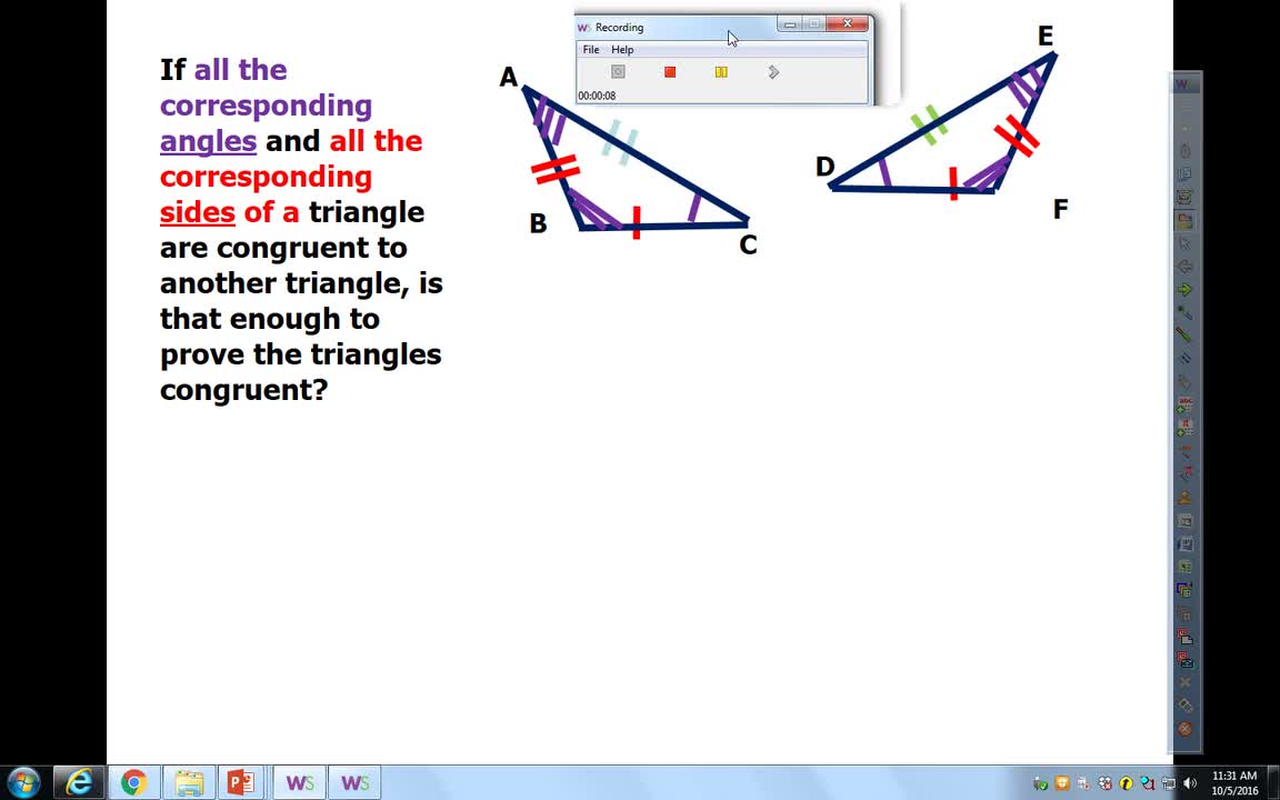 Geo 5-2 Congruent Polygons | Elsinore High School
