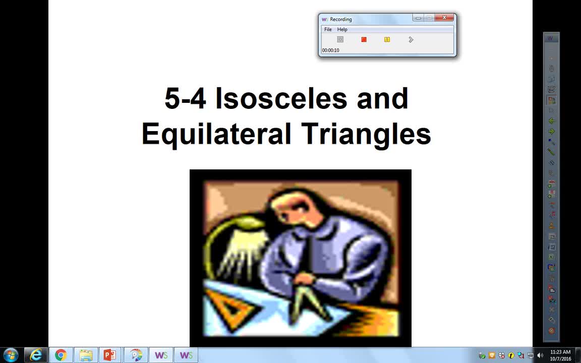 Geo 5-4 Isosceles and Equilateral Triangles | Elsinore High School