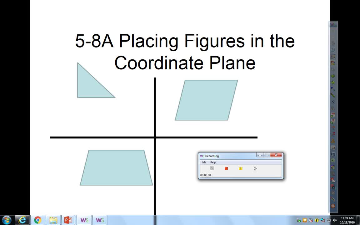Geo 5-8A Placing Figures in the Coordinate Plane | Elsinore High School