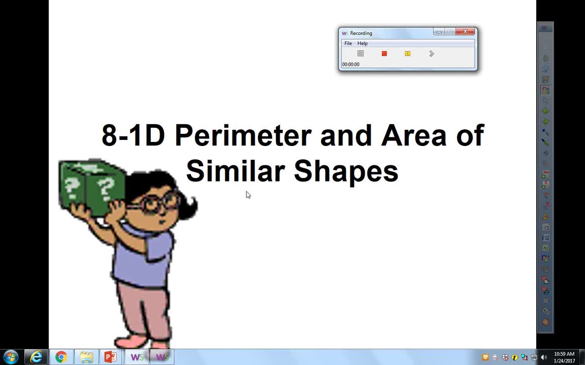 Geo 8-1D Perimeter and Area Ratios of Similar Shapes | Elsinore High School