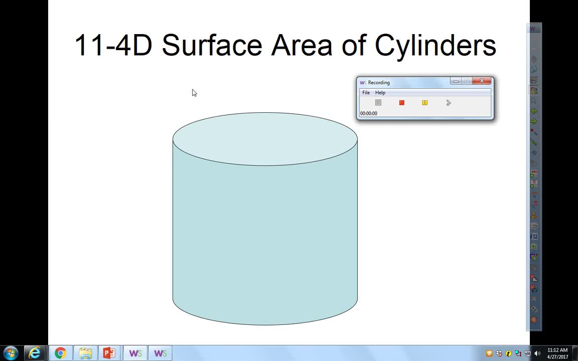 Geo 11-4D Surface Area of Cylinders | Elsinore High School