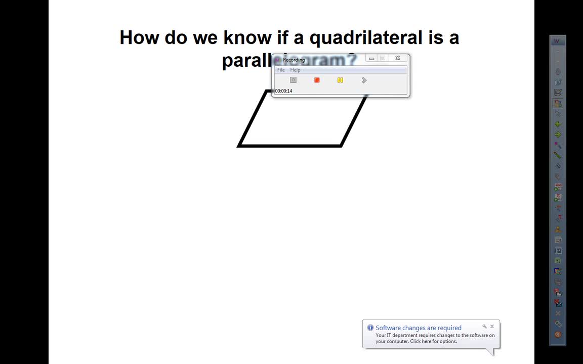 Geo 7-3 Proving a Quadrilateral is a Parallelogram | Elsinore High School