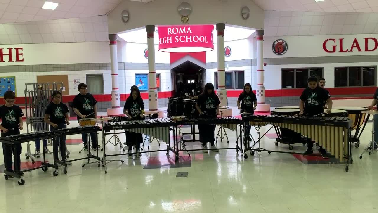 AMJH Drumline performing at Roma Gladiator Percussion Competition ...