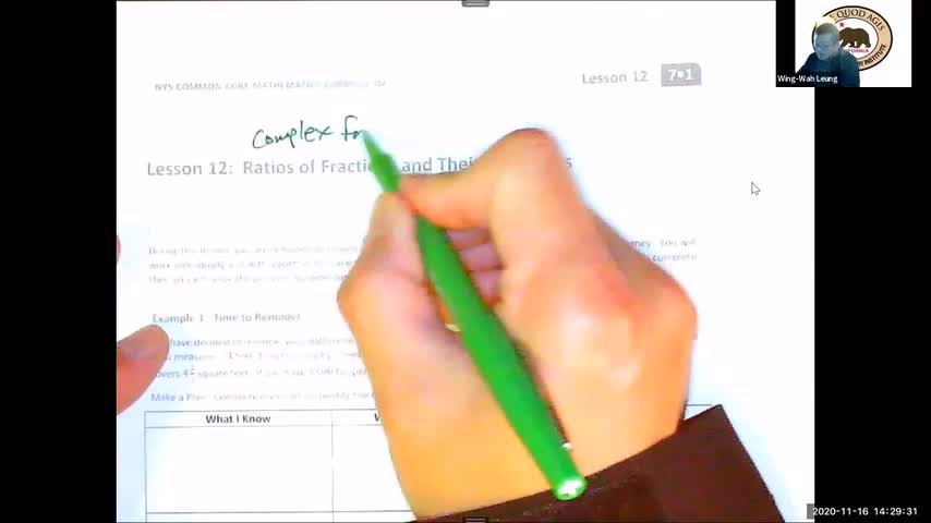 Math 7 - Module 1C - Lesson 12 | Oakland Military Institute College ...