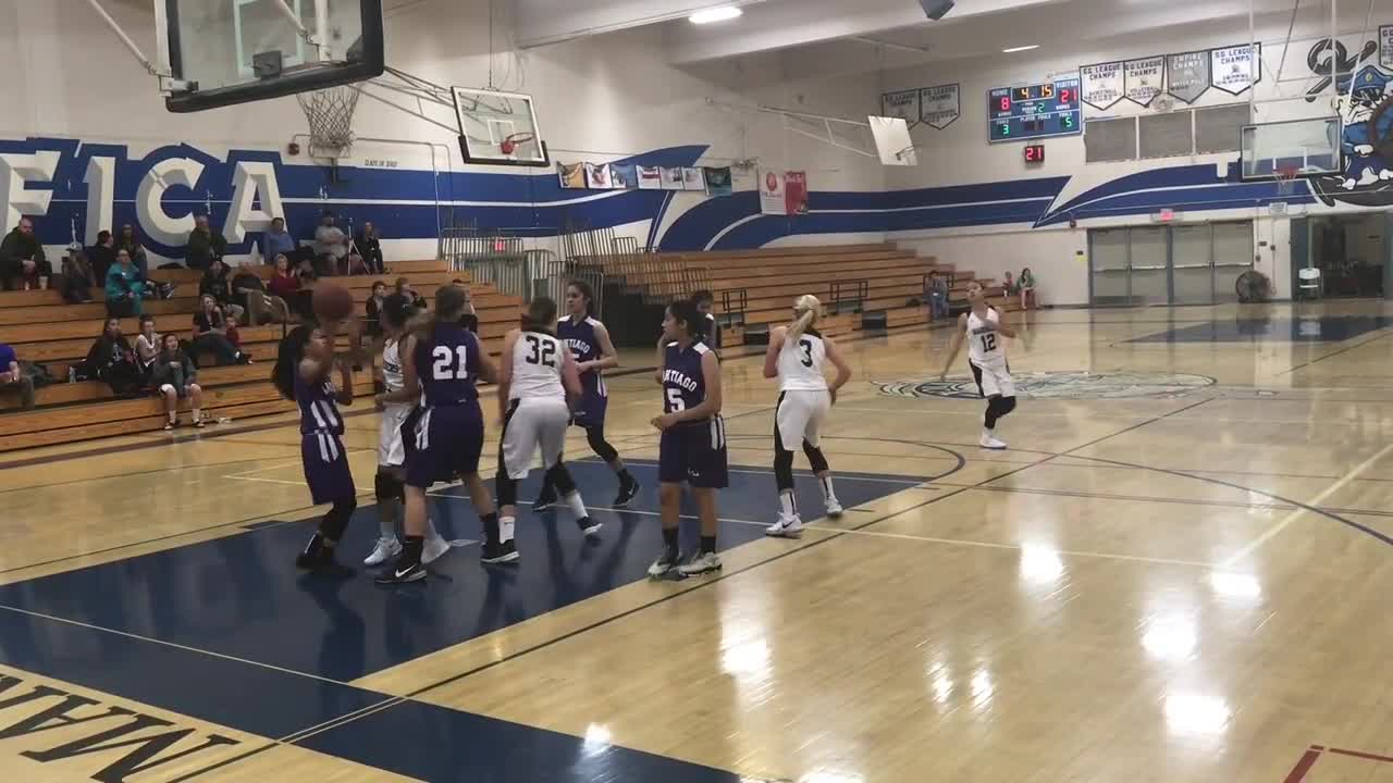 Varsity girls basketball vs Santiago | Pacifica High School