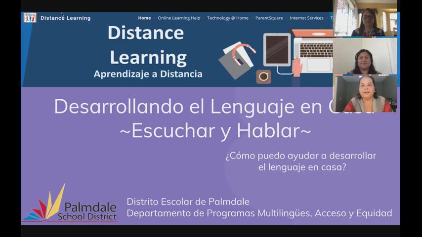 Escuchar y Hablar - Taller de Padres | Palmdale School District