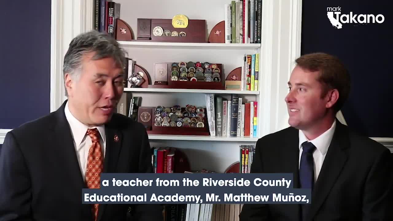 Congressman , Mark Takano gets letters from RCEA Students | Leadership ...