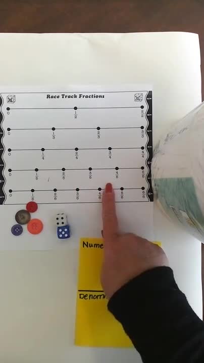 How to Play Race Track Fractions | Cedar Grove Elementary School