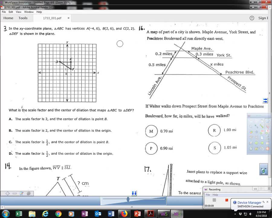 TN Ready Practice Set 2 (page 2 only) | Central Magnet School