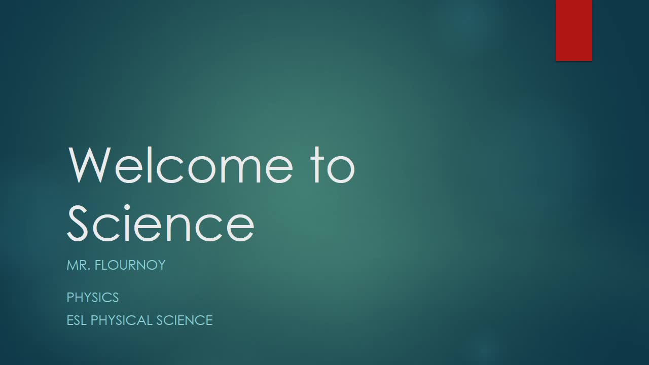 2020 Welcome to Science | Smyrna High School
