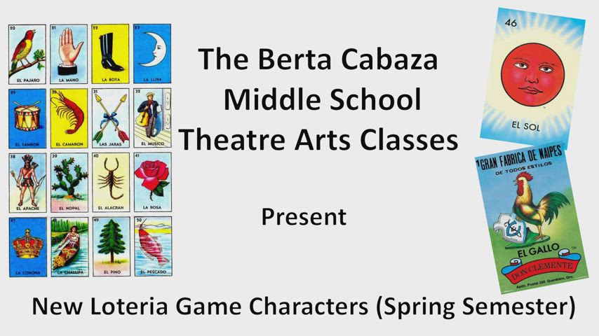 Loteria Game Characters (Spring) | Berta Cabaza Middle School
