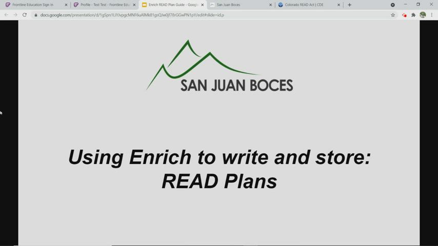 Enrich READ Plan Guide | San Juan Boces