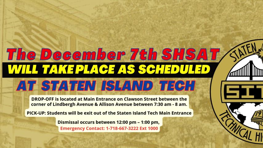 SHSAT | Staten Island Technical High School