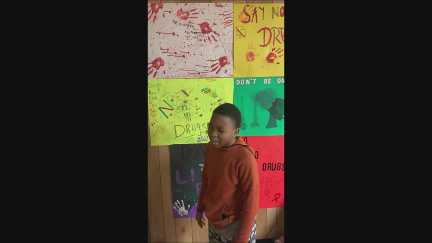 Sixth graders say it with posters: Stay drug free | The Varnett School ...