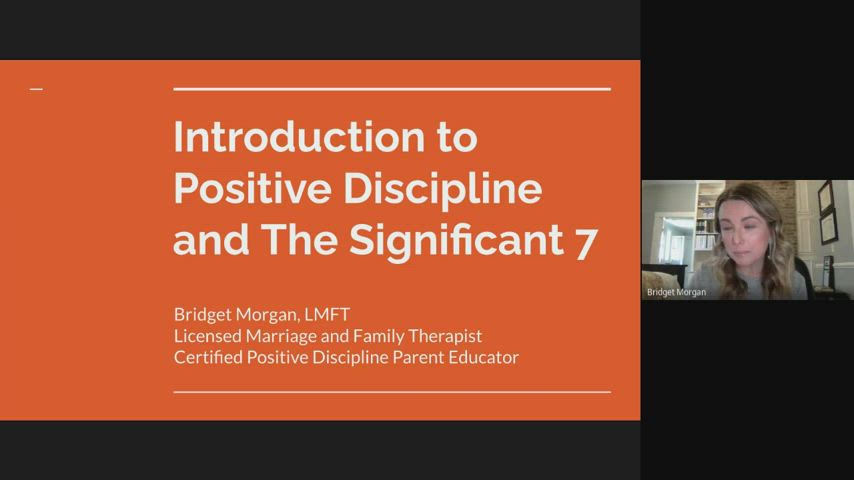 Positive Parenting Series 1of 3 | Virginia Chance School
