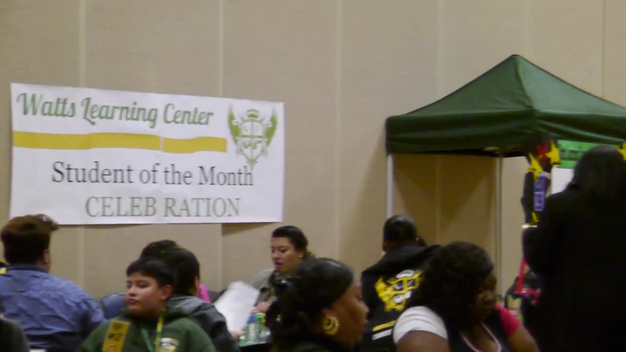 Student of the Month Celebration | Watts Learning Center Charter Middle ...